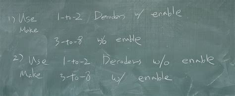 Solved 1use 1 To 2 ﻿decoders With Enablemake 3 To 8