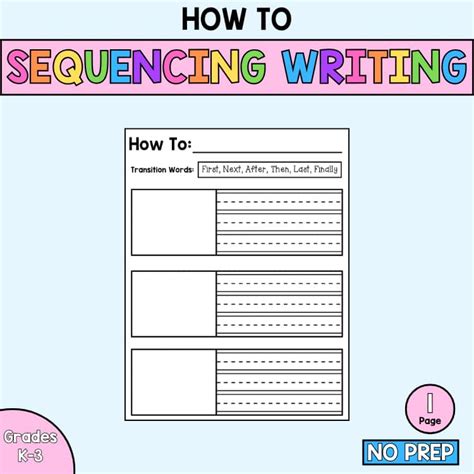 Sequencing Writing Outline By Sunny Side Up Classroom Tpt
