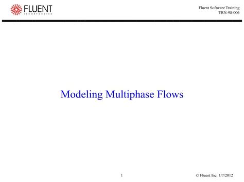 PPT Modeling Multiphase Flows PowerPoint Presentation Free Download ID 219937