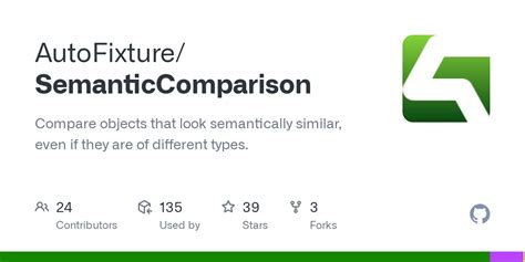 Github Autofixturesemanticcomparison Compare Objects That Look