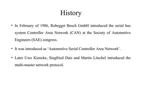 Controller Area Network Protocol Ppt Computer Networking Computing