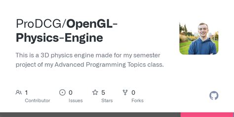 Github Prodcgopengl Physics Engine This Is A 3d Physics Engine Made For My Semester Project