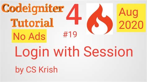 How To Use Session In Codeigniter 4 YouTube