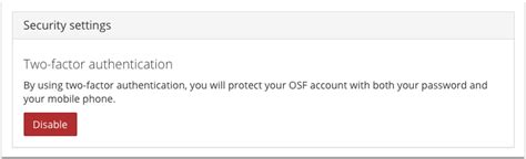 Enable Or Disable Two Factor Authentication OSF Support
