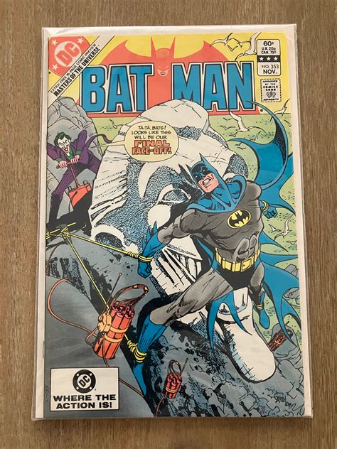 Vintage Batman Comic Book Page