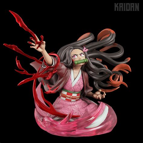 D File Nezuko Kamado Bust DEMON SLAYER STL Ready For D Printing D Print Design To