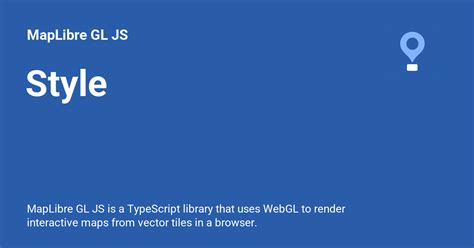 Style MapLibre GL JS