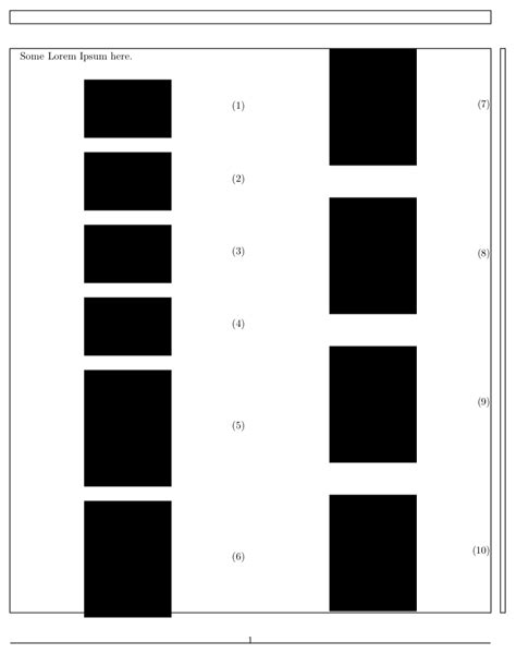 Vertical Alignment Fill Up A Page By Equations And Then Switch To Onecolumn TeX LaTeX