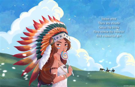 印第安少女风格插画设计作品 设计人才灵活用工 设计dna