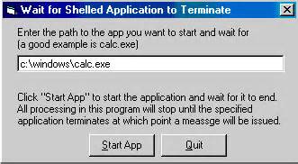 Wait For A Shelled Process To End Using WaitForSingleObject API Form VB