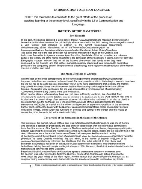 Learning The Mam Language Easily Activities And Games Reading