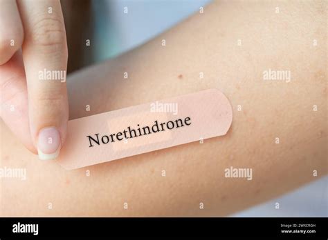 Norethindrone Transdermal Patch Conceptual Image Progestin Hormone