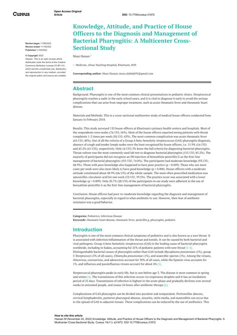 Pdf Knowledge Attitude And Practice Of House Officers To The Diagnosis And Management Of