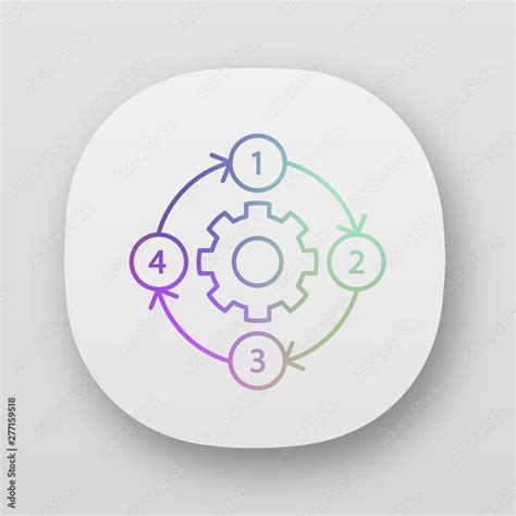 Stock Vektorgrafik „process Diagram App Icon Pfd Flowsheet Process