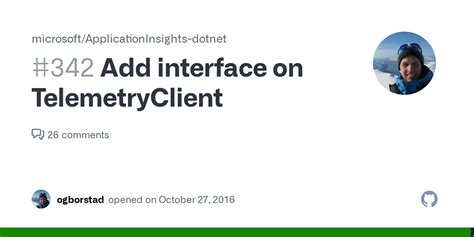 add interface on telemetryclient · issue 342 · microsoft