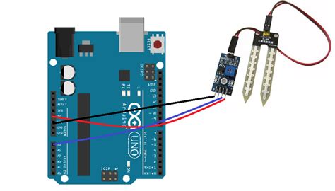 Soil Moisture Sensor Arduino Circuit Diagram