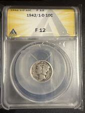 1942 D Mercury Silver Dime 42 Over 41 Coin Value Prices Photos And Info