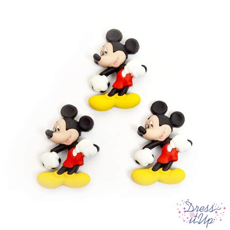 Mickey Mouse Buttons Style 2 Etsy