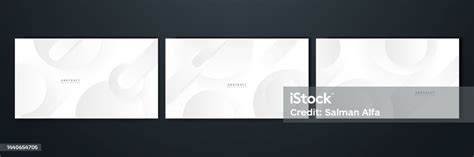 현대 흰색 회색 추상 배경 배너의 집합입니다 벡터 추상 그래픽 디자인 배너 패턴 프레 젠 테이션 배경 웹 서식 파일입니다 0명에 대한 스톡 벡터 아트 및 기타 이미지