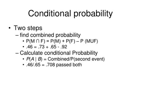 PPT Conditional Probability PowerPoint Presentation Free Download ID 5775644