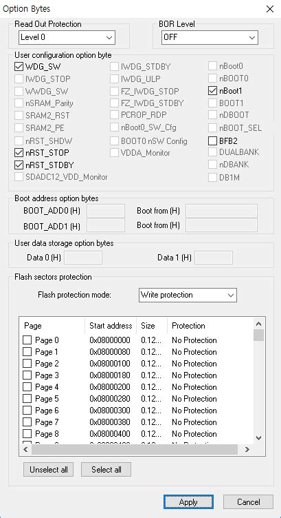 dfuse problem b l072z lrwan1 or stm32l0xx stmicroelectronics community