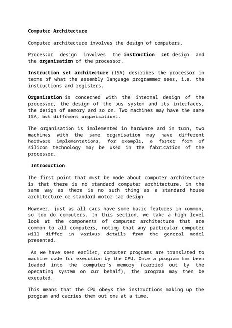 Doc Computer Architecture Doc Dokumen Tips