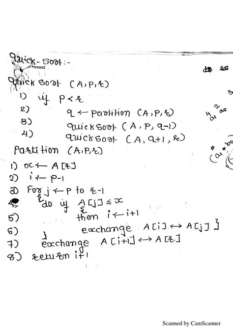 Quicksort DBMS B Tech CSE Studocu