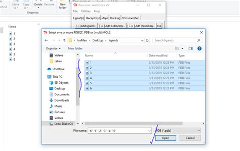 how can you convert a large number of pdb files to pdbqt files