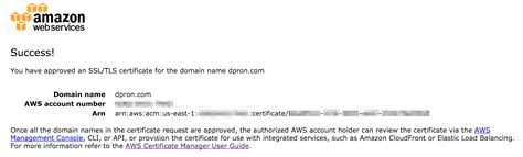 Free SSL With Amazons AWS Certificate Manager ACM Dpron