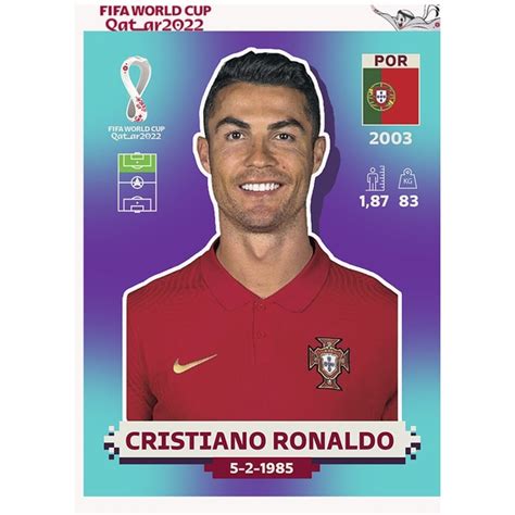 Figurinha Cristiano Ronaldo Copa Do Mundo Leia A DescriÇÃo Shopee Brasil