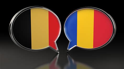 연설 거품으로 벨기에 루마니아 플래그입니다 3 차원 일러스트 레이 션 0명에 대한 스톡 사진 및 기타 이미지 0명