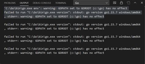 win10 installation not all ok · issue 1189 · golang vscode go · github