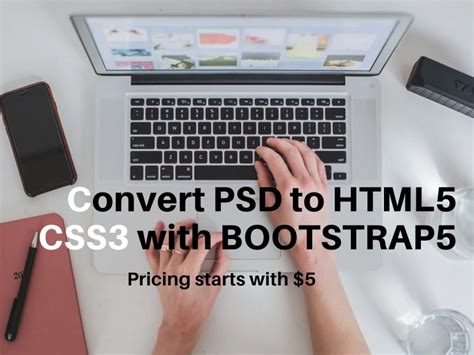 A Responsive Conversion Of Psd To Html5 Css3 And Bootstrap 5 Upwork