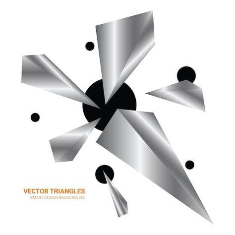 Modèle De Style Moderne Dynamique De Polygone Gris Concept Vecteur