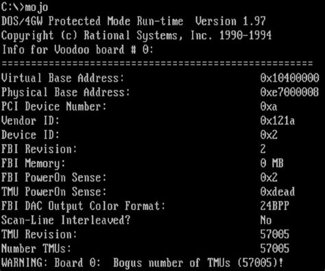 3dfx Voodoo Debugging Mojoexe Bits Und Bolts