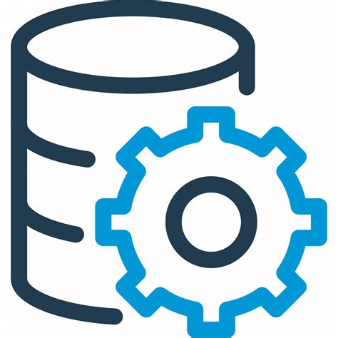 cogwheel data database db file setting storage icon download on