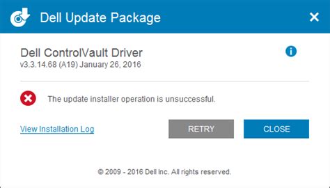 Dell ControlVault A19 Installation Fails On Dell Latitude E6330 With A Fresh Install Of Windows