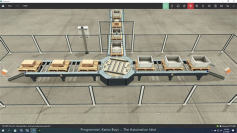 ПЛК factory io exercises sorting by height advance program using
