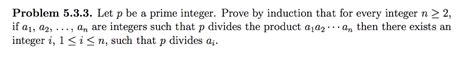solved problem 5 3 3 let p be a prime integer prove by