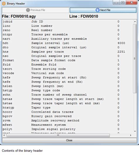 Investigating Headers 2d Seg Y Dug Insight 4 User Manual Dug