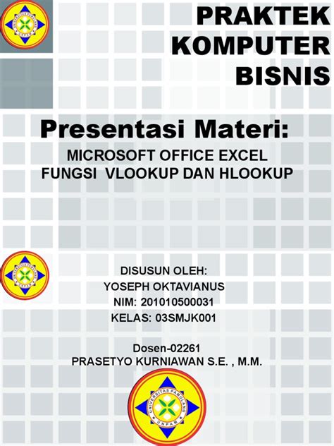 Tugas Ppt Pembahasan Microsoft Exel Fungsi Hlookup Dan Vlookup Pdf