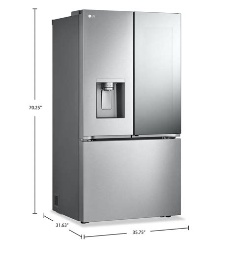Lg 26 Cu Ft Smart Instaview® Counter Depth Max™ Refrigerator Lr The Brick