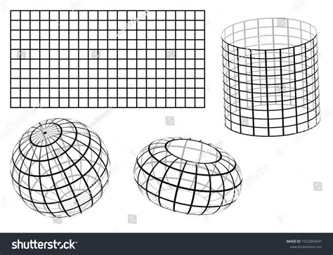 Grid Pattern Different Shapes Stock Vector Royalty Free Shutterstock