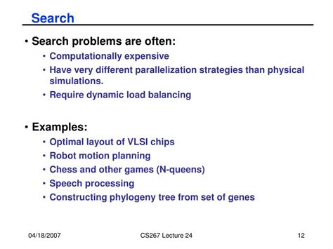 Ppt Cs 267 Applications Of Parallel Computers Load Balancing