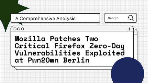 Mozilla Patches Two Critical Firefox Zero Day Vulnerabilities Exploited