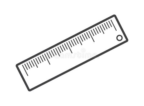 Ruler Icon In Flat Style Measuring Tool Vector Illustration On Isolated Background Stock Vector