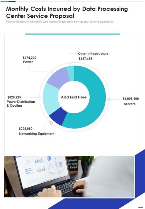 Monthly Costs Incurred By Data Processing Center Service One Pager Sample Example Document