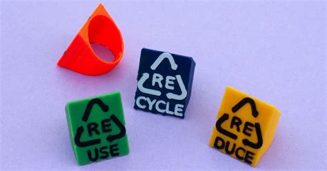 Customizable Recycling Symbol Rings Signet Embossing And Engraving By Xavier Faraudo