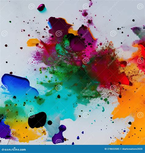 733 Abstract Ink Blots A Vibrant And Dynamic Background Featuring Abstract Ink Blots In Bold