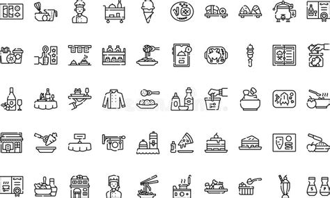 Food And Restaurant Icons Icons Simple Vector Icon Illustration Symbol